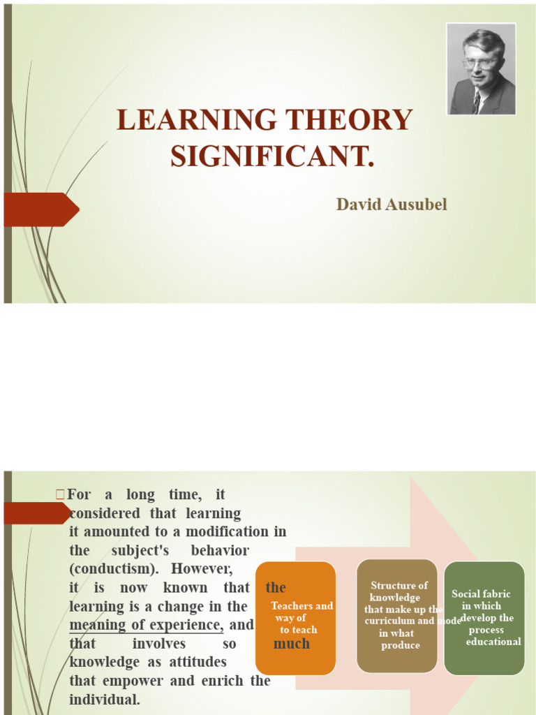 Understanding Ausubel's Learning Theory | PDF | Learning | Semantics