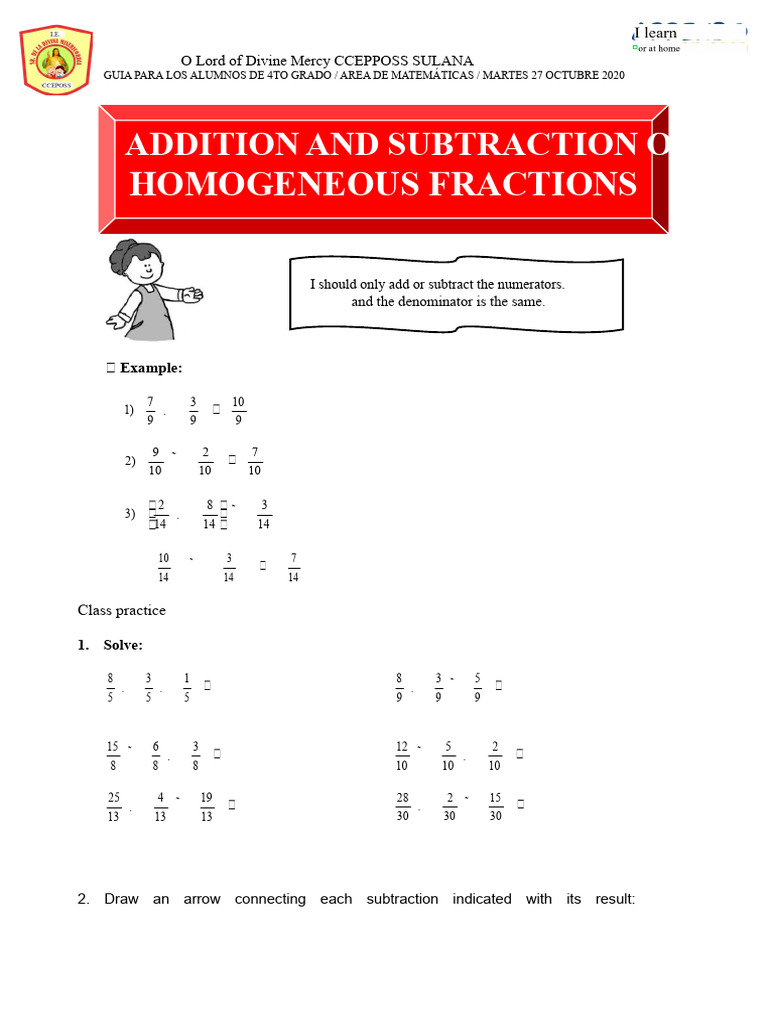 4th Grade Math Guide: Fractions | PDF | Arithmetic | Mathematics