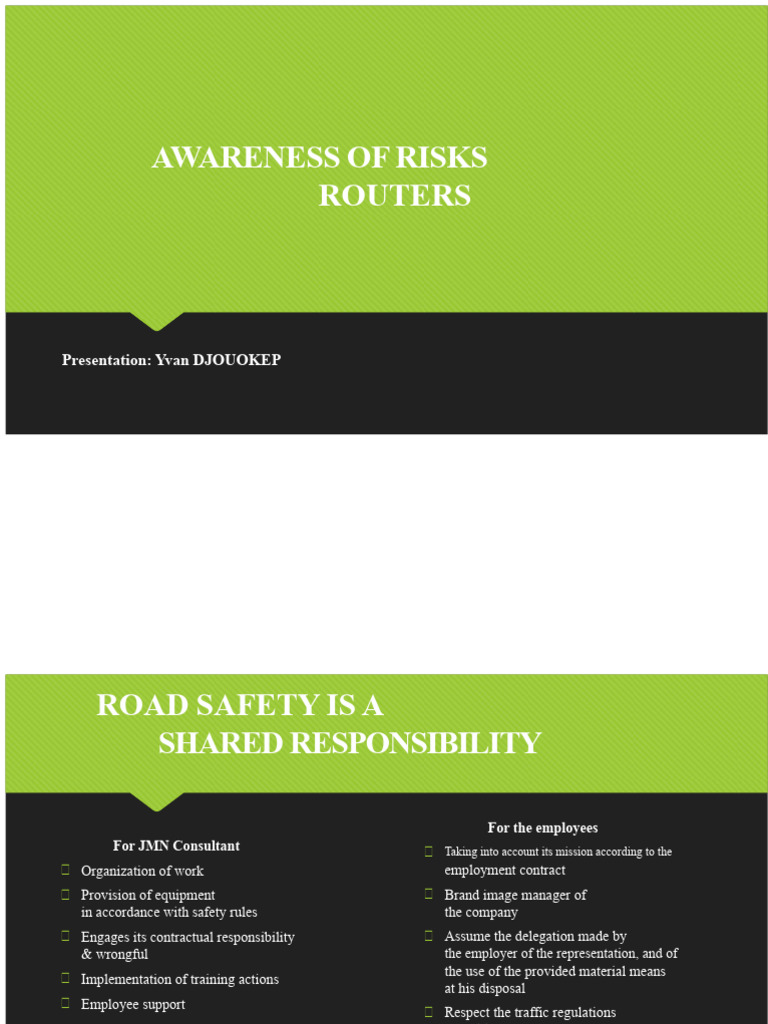 Road Safety Awareness and Responsibilities | PDF | Traffic Collision ...