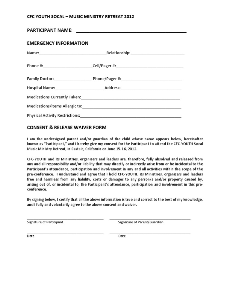 Socalmmr2012 Consent Form | PDF | Common Law | Social Institutions