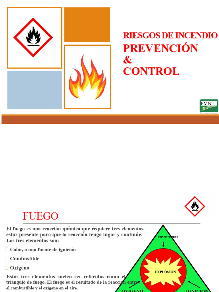 Prevención y Control de Incendios | PDF | Incendios | Combustión