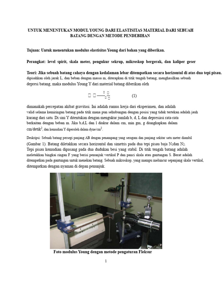Youngs Modulus PDF | PDF