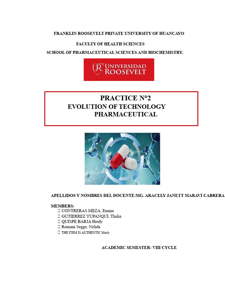 EVOLUTION OF PHARMACEUTICAL TECHNOLOGY (Timeline) | PDF | Pharmacy ...