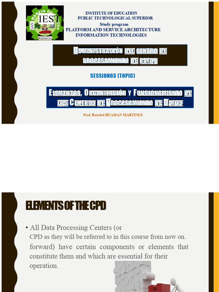 Class 3 (Elements, Organization, and Functioning of Data Processing ...
