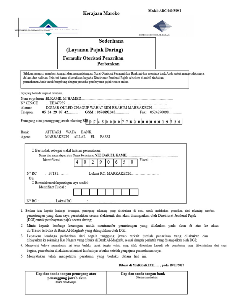 Formulir Bank | PDF