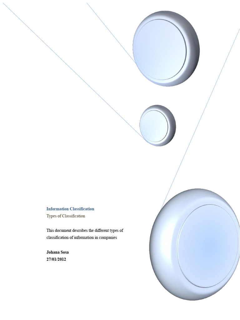 Classification of Information | PDF | Classified Information ...