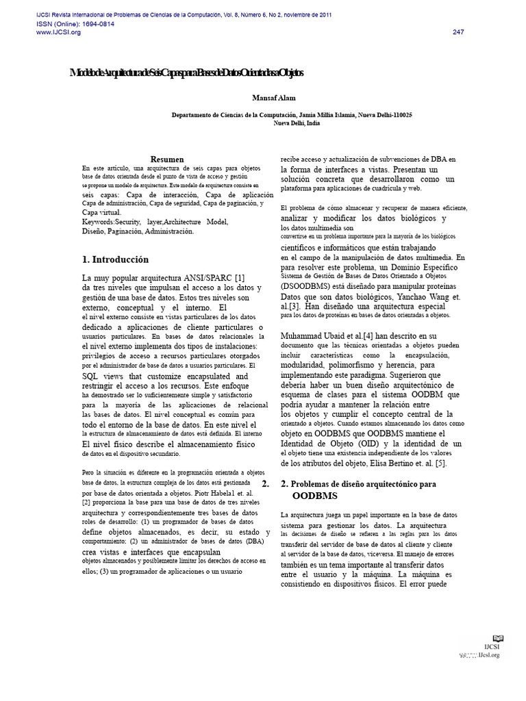 Modelo de Arquitectura de Seis Capas para Orientación A Objetos | PDF ...