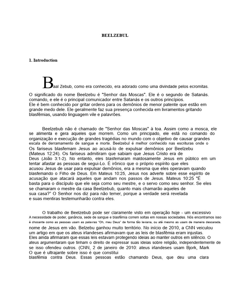 Rota para a Vitória BEELZEBUB_web | PDF | Jesus | Deus