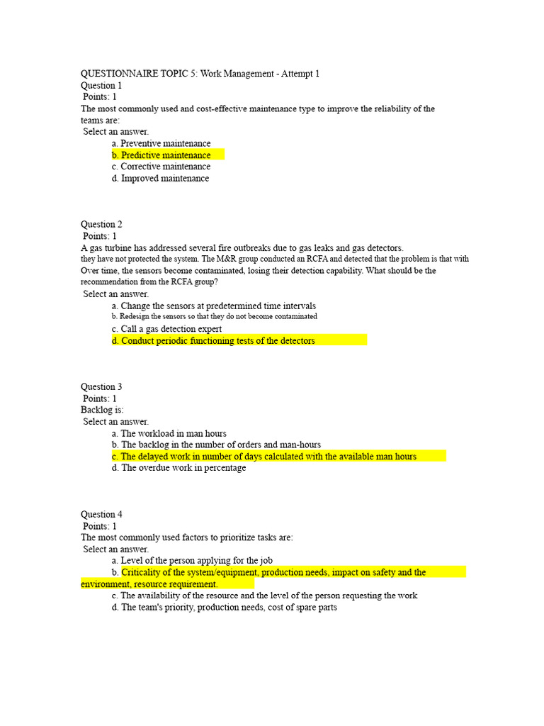 QUESTIONNAIRE TOPIC 5 (1) | PDF