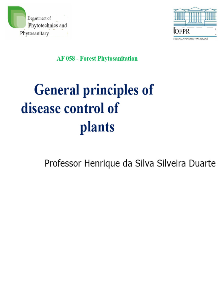 Principles of plant disease control | PDF | Pathogen | Eradication Of ...