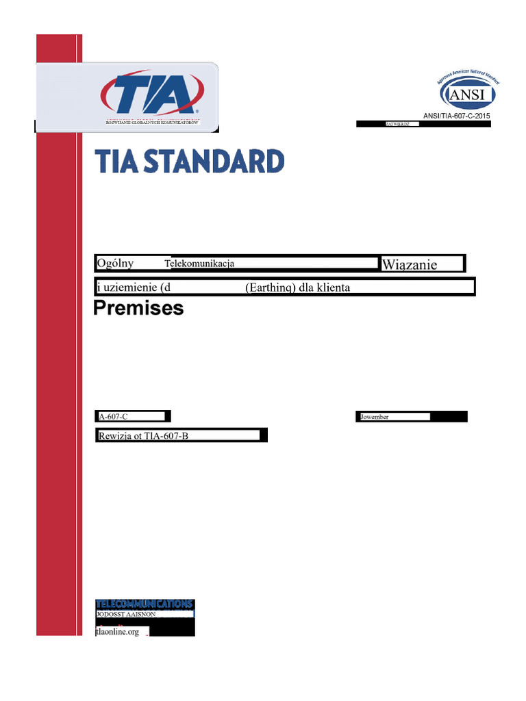 ANSI-TIA-607-C-2015 | PDF