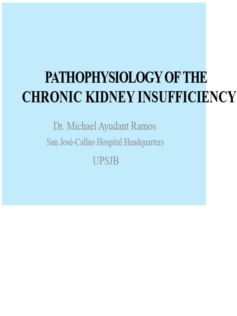 Pathophysiology of Chronic Renal Failure | PDF | Kidney Disease | Kidney