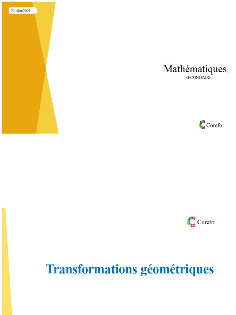 Guide des Transformations Géométriques | PDF