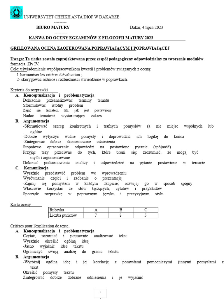 Canevas Bac Philo Série S 2023 | PDF