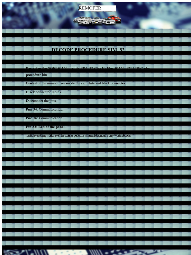 Decode Procedure Sim - 32 | PDF