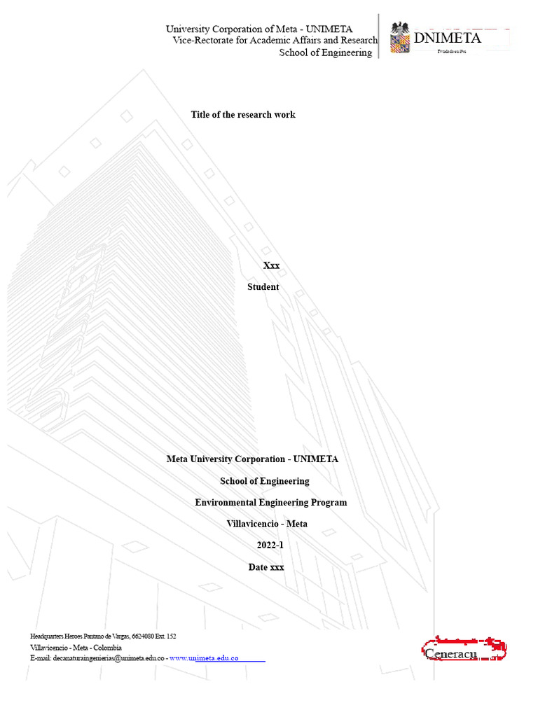 UNIMETA Environmental Engineering Internship Report | PDF