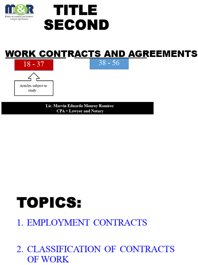 Employment Contracts Overview Guide | PDF | Employment | Business