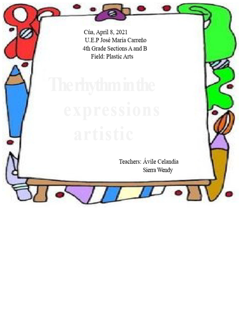 Understanding Rhythm in Plastic Arts | PDF