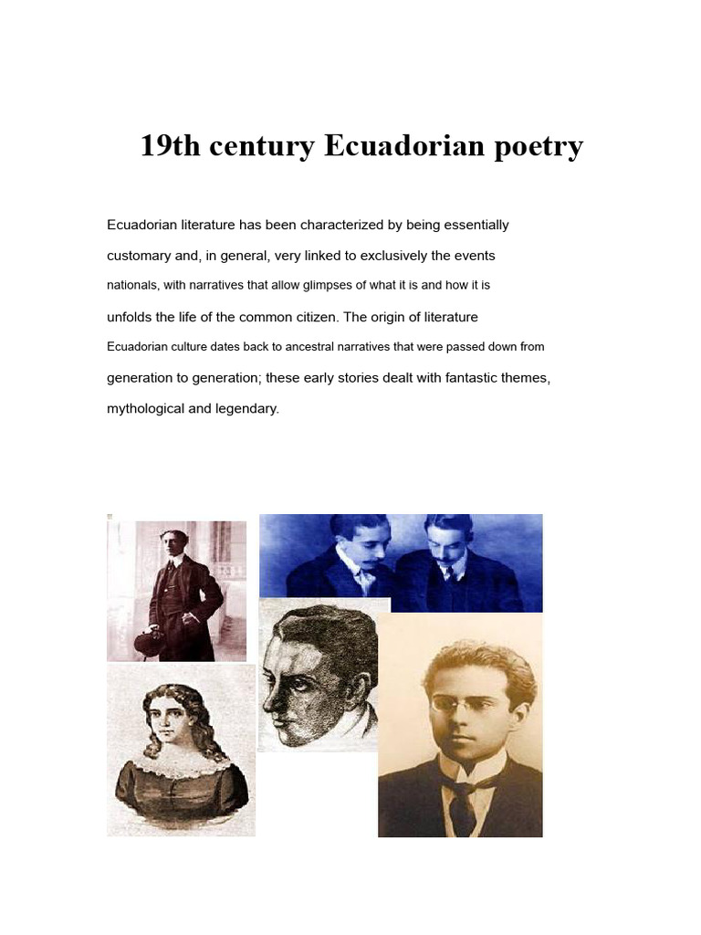 19th Century Ecuadorian Poetry Overview | PDF | Franz Kafka | The ...