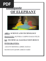 Elephant Toothpaste Lesson Plan | PDF | Catalysis | Chemistry