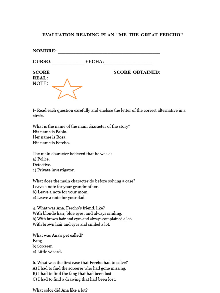 READING PLAN EVALUATION - Docx GREAT FERCHO | PDF