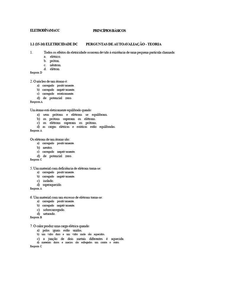 3- Perguntas ATPL AGK2-Eletricidade _ Eletrônica | PDF | Circuitos em ...