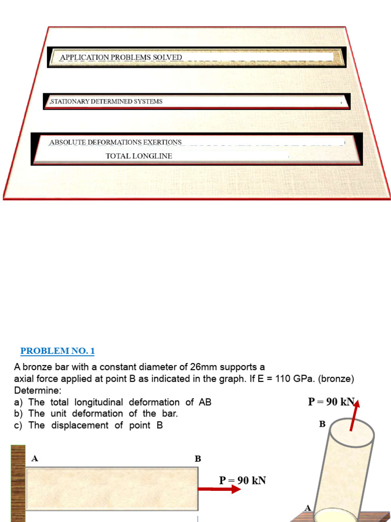 Longitudinal Deformation Calculations in Bars | PDF | Deformation ...