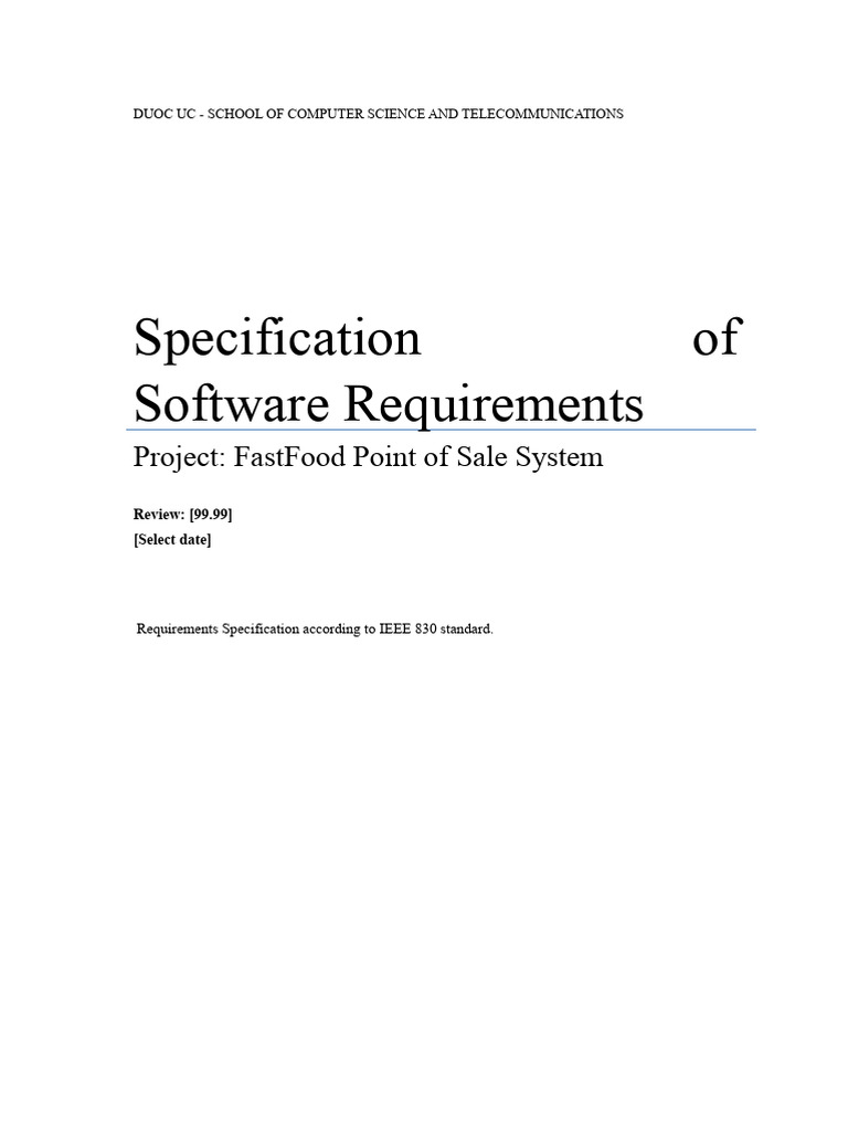 ERS-Software Requirements Specification | PDF | Interface (Computing ...