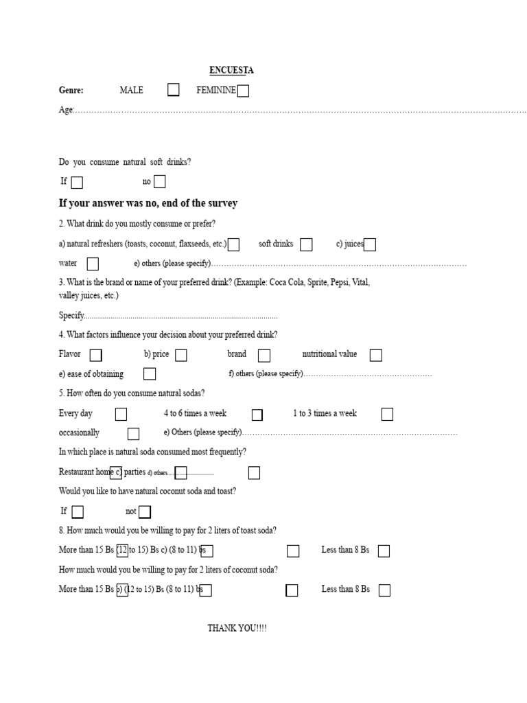 Survey Example | PDF