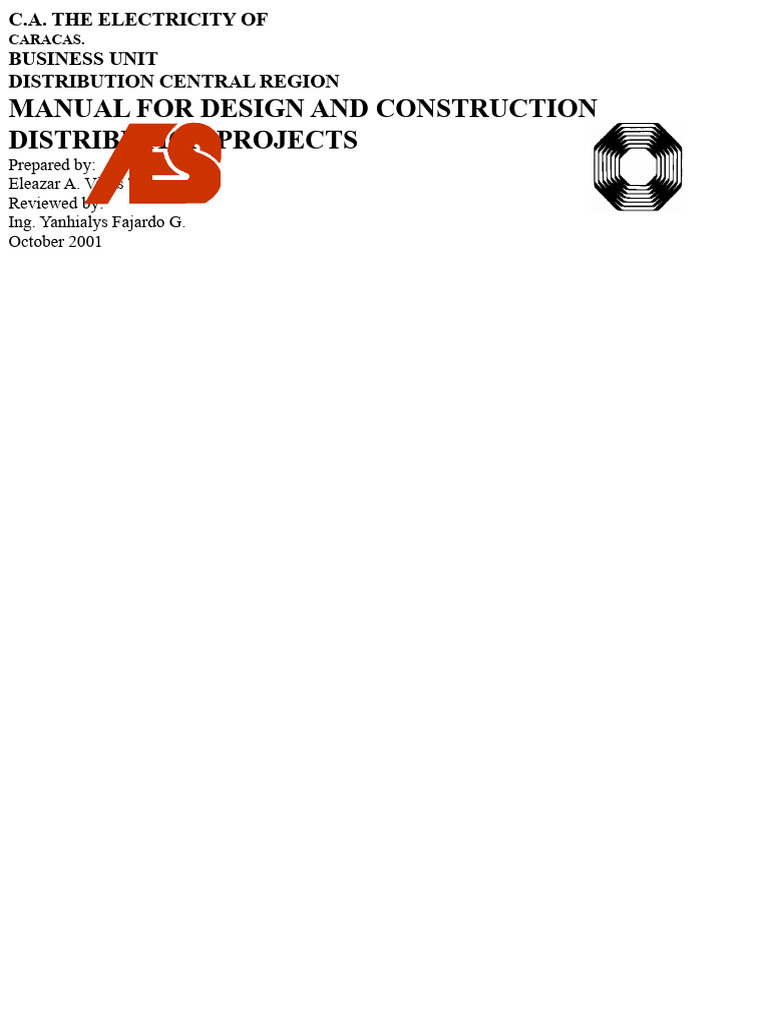 Manual For The Preparation of EDC Distribution Projects | PDF | Electric Power Distribution | Switch