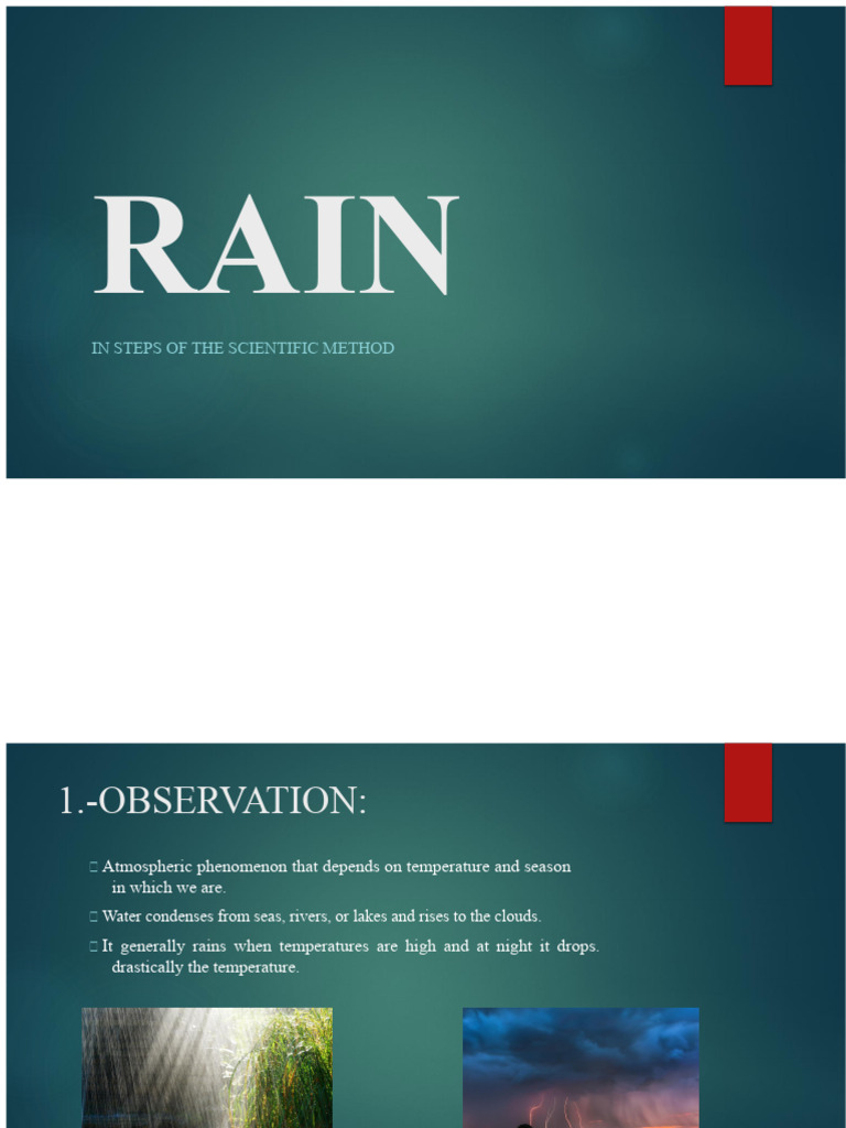 Rain | PDF | Water | Rain