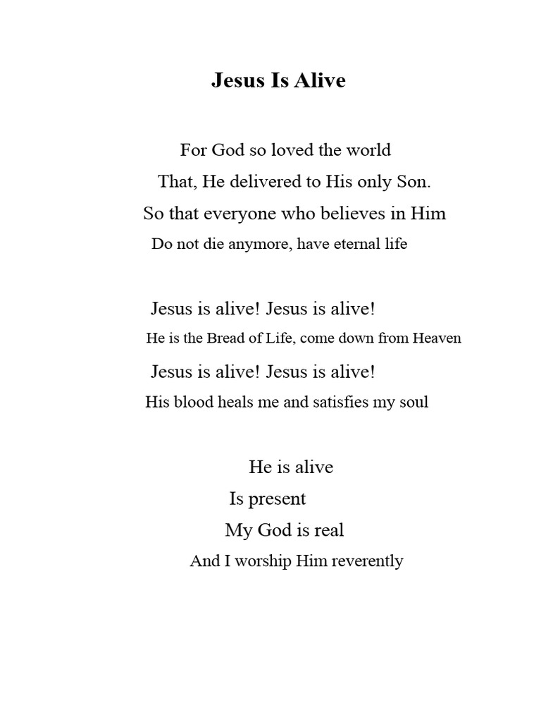 Jesus Is Alive | PDF
