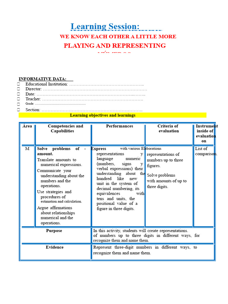 Three-Digit Number Representation Activities | PDF | Pedagogy ...