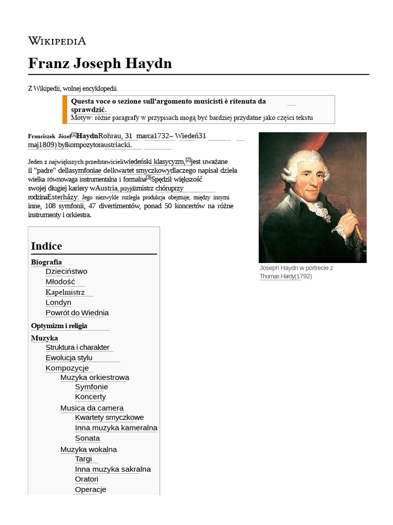 Franz Joseph Haydn | PDF