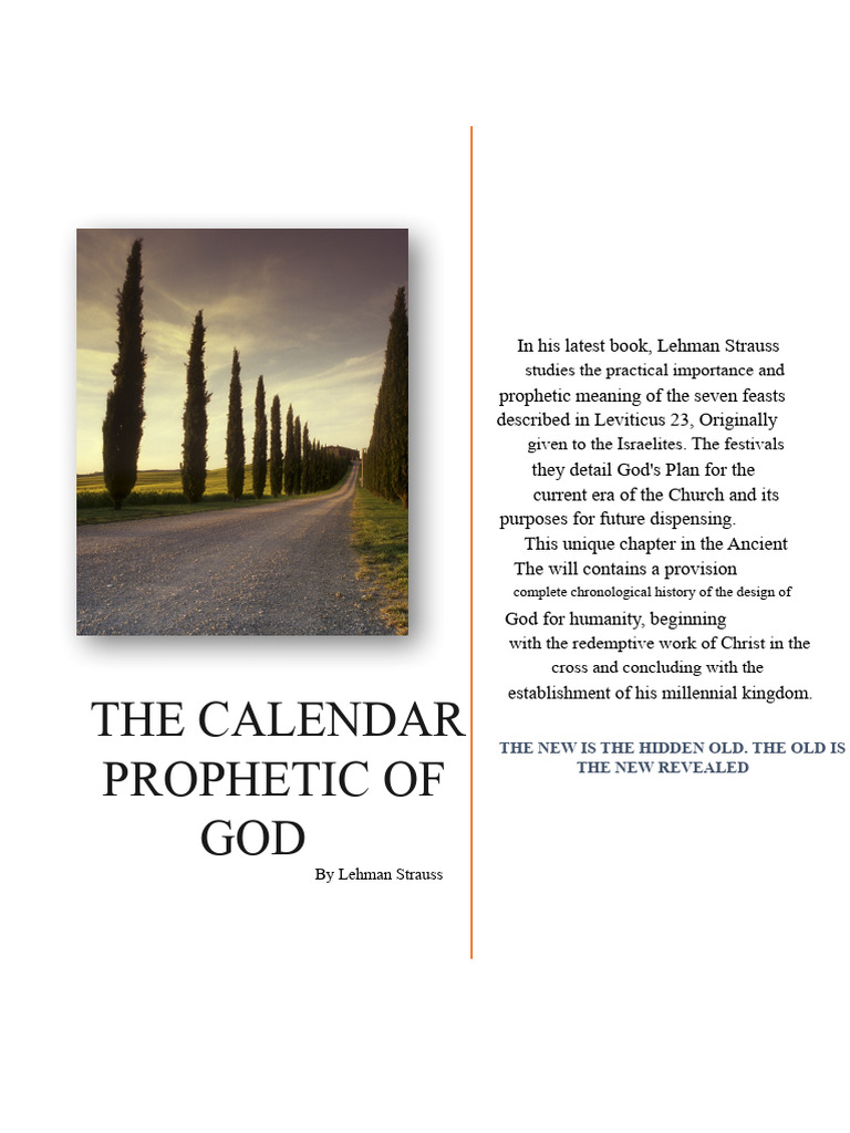 God's Prophetic Calendar in Leviticus | PDF | Lamb Of God | Jesus