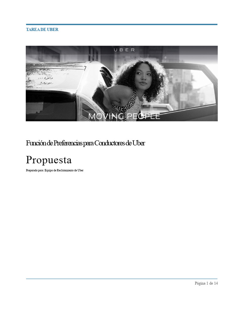 Uber APM Tarea Asignada | PDF | Metodología de encuesta | Marketing