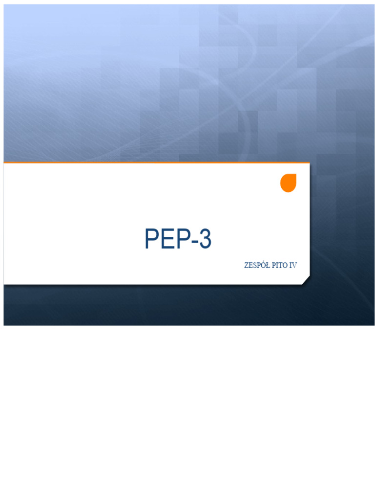 Pep 3 | PDF