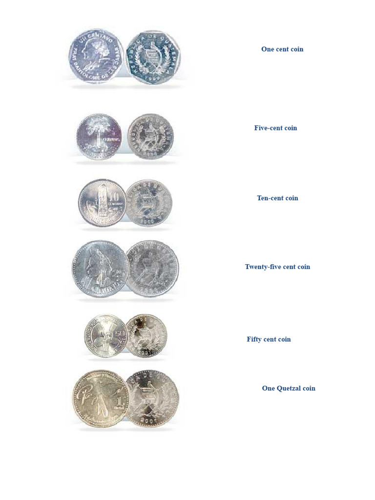 Quetzal Coins and Bills Overview | PDF