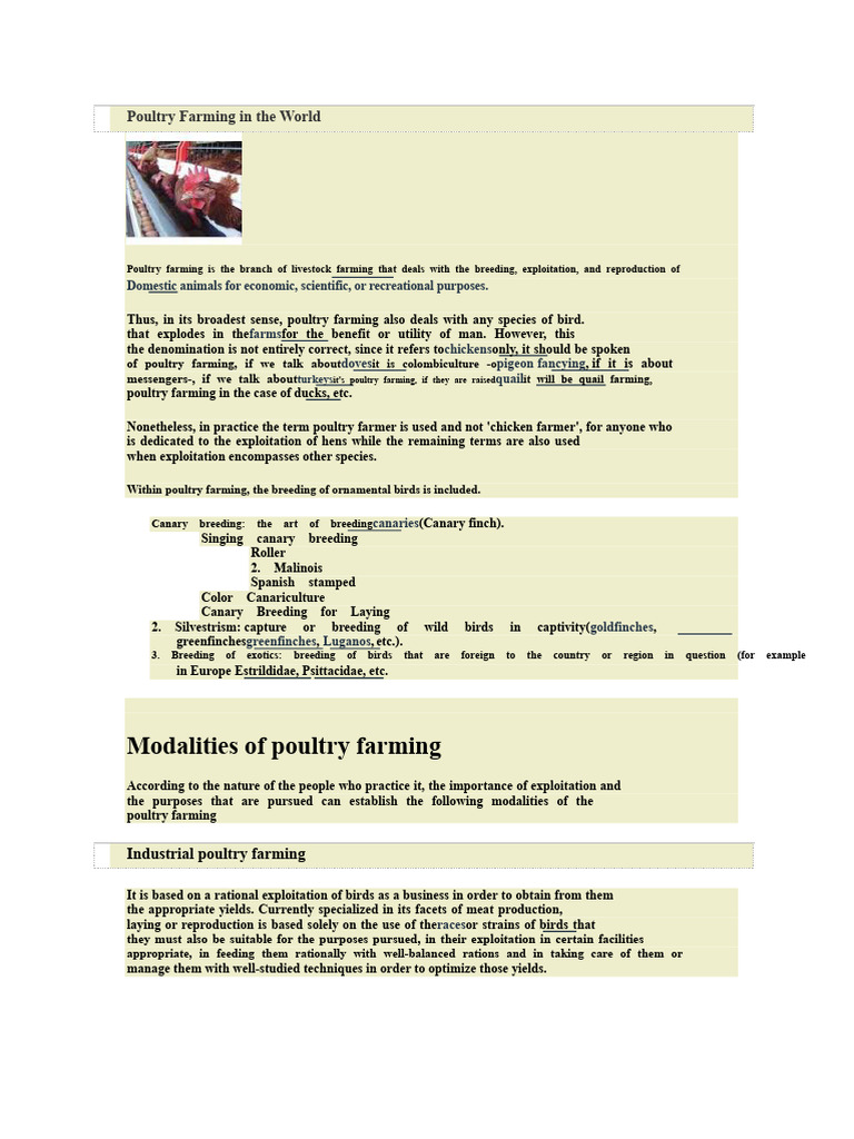 Global Poultry Farming Overview | PDF | Poultry | Poultry Farming