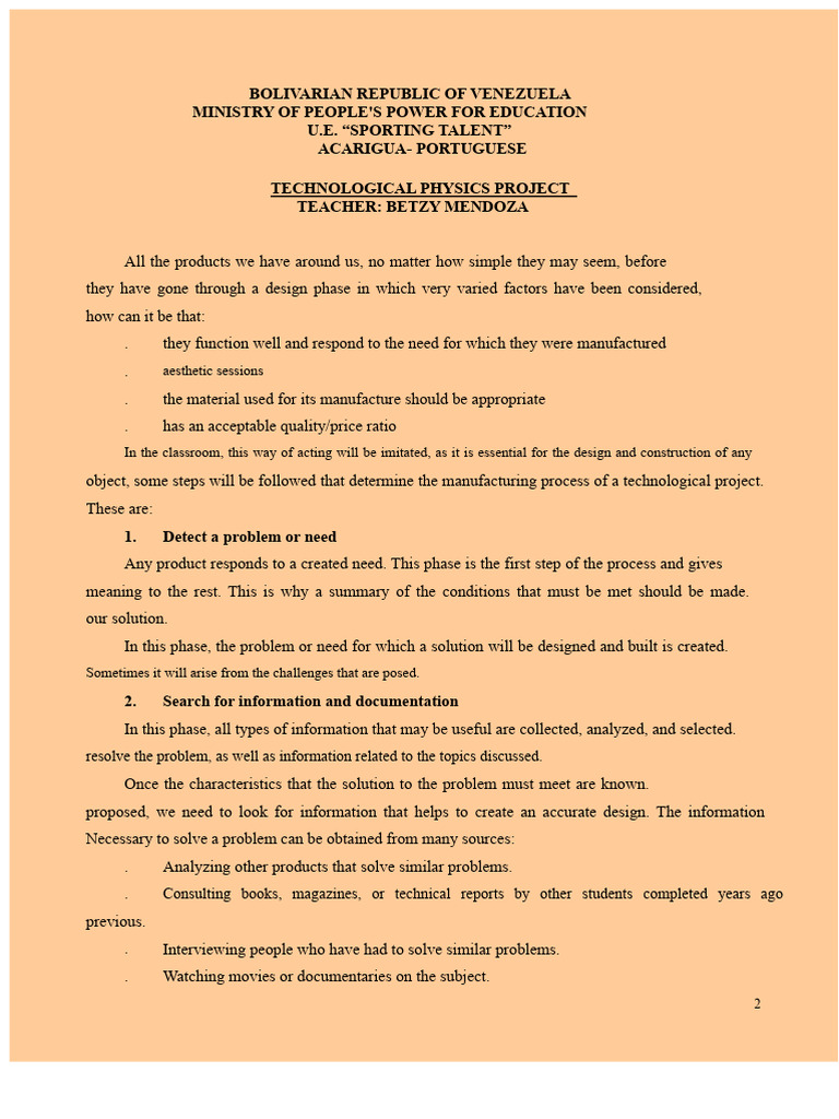 Steps to Do the Physics Project | PDF | Evaluation