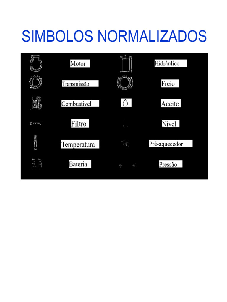 Símbolos Normalizados de Óleo e Transmissão | PDF
