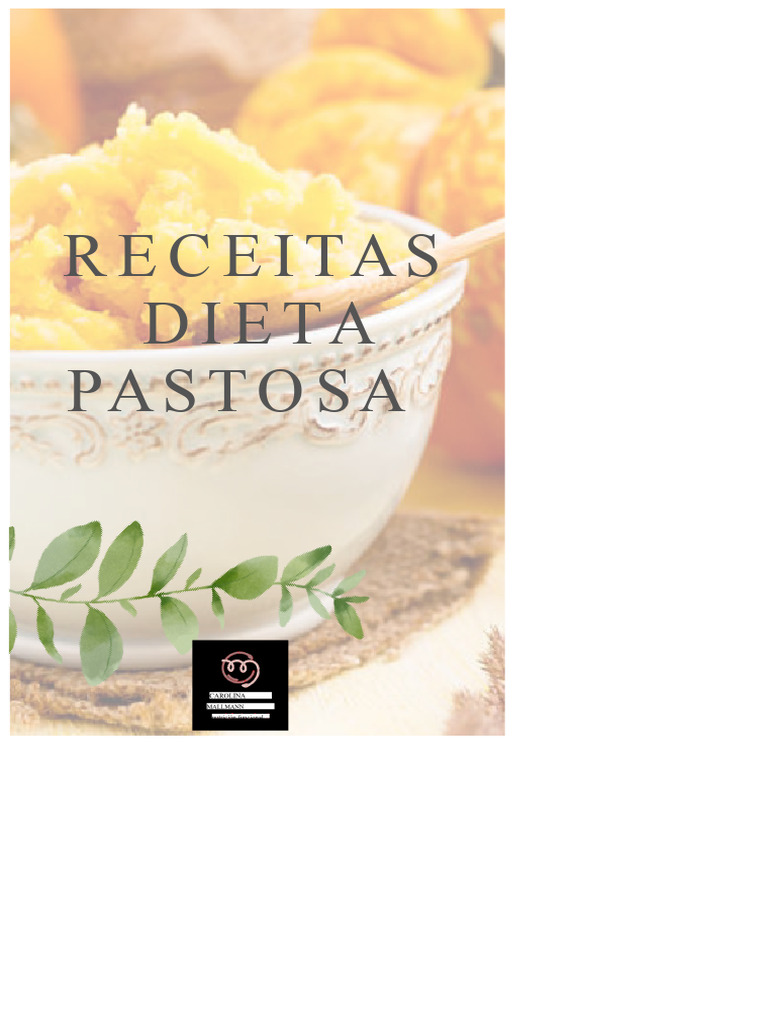Recetas - Dieta Pastosa - POST BARIÁTRICA | PDF | Sopa | Ajo