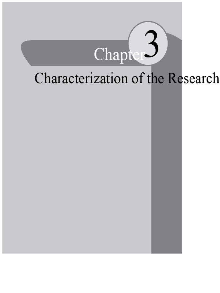 Characterization of the Research | PDF | Methodology | Quantitative ...