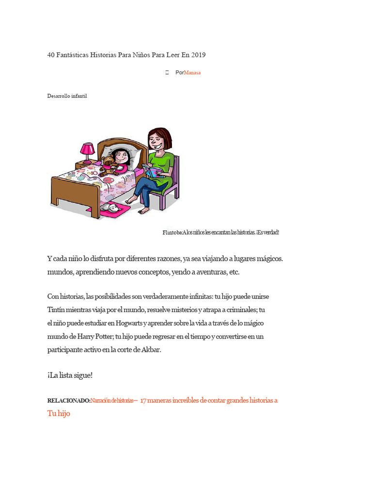 40 Historias Fantásticas para Que Los Niños Lean en 2019 | PDF