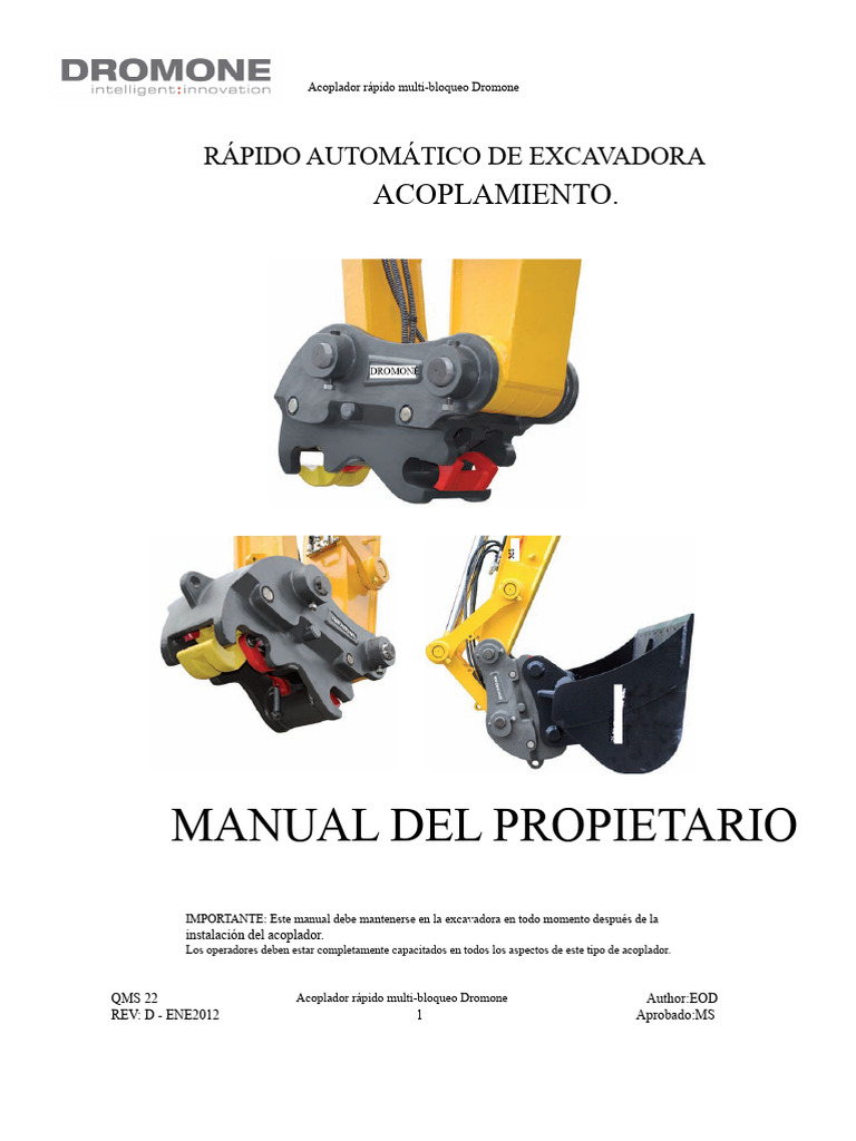 Manual de Multi Bloqueo Hidráulico Dromone | PDF