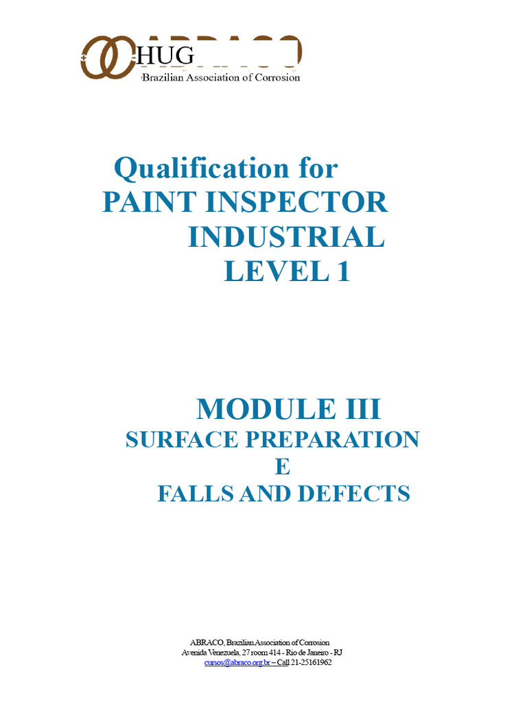 MODULE III Painting Inspection | PDF | Paint | Corrosion