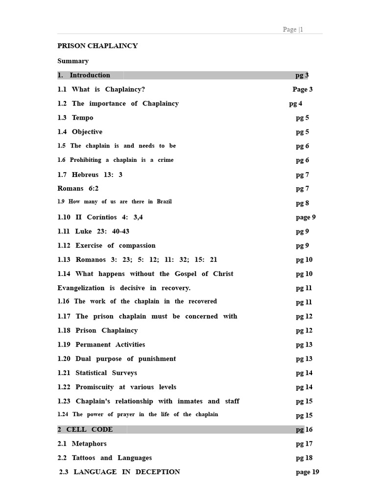 Understanding Prison Chaplaincy | PDF | Prison | Jesus