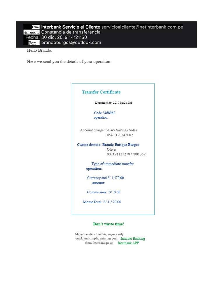 Transfer Certificate Details for Brando | PDF