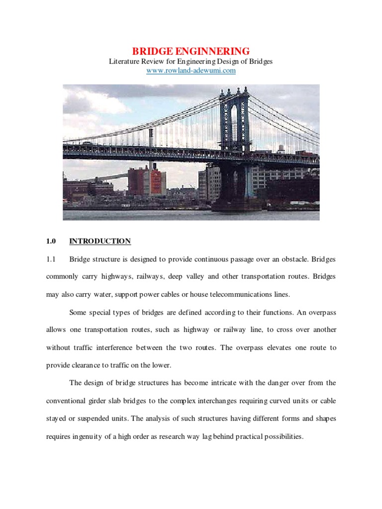 Bridge Engineering Design | PDF | Bridge | Civil Engineering