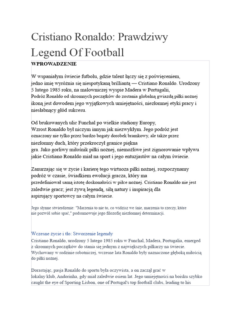 Cristiano Ronaldo | PDF